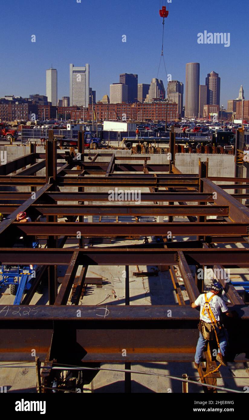 ( usa boston building construction Stock Photo - Alamy