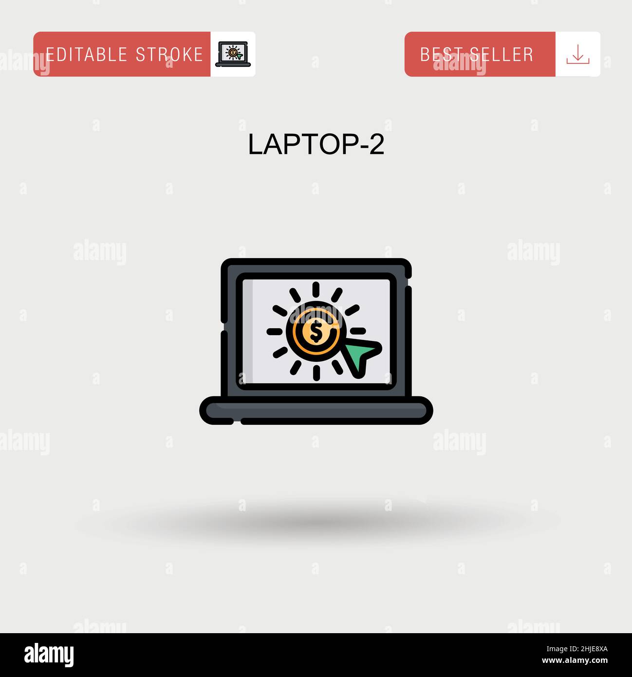 Laptop computer businessman talking Stock Vector Images - Alamy