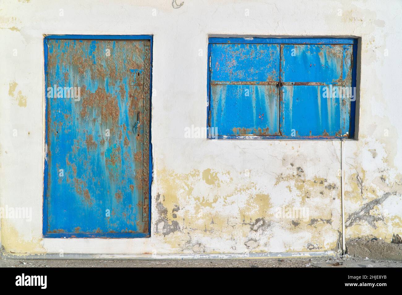 Old rusty and destroyed building structure. Element of design Stock ...