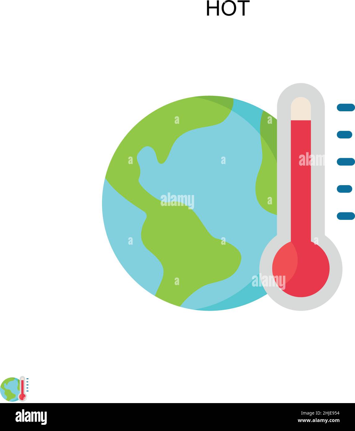 Hot Simple vector icon. Illustration symbol design template for web ...