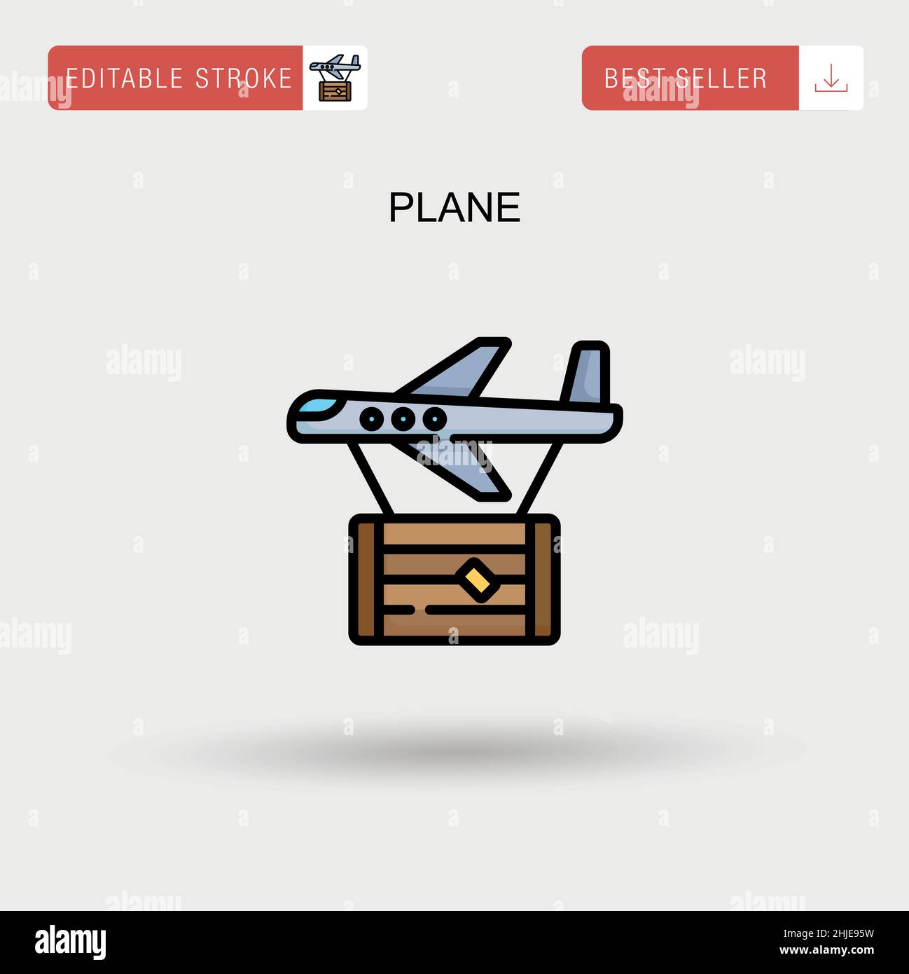 Plane Simple vector icon Stock Vector Image & Art - Alamy