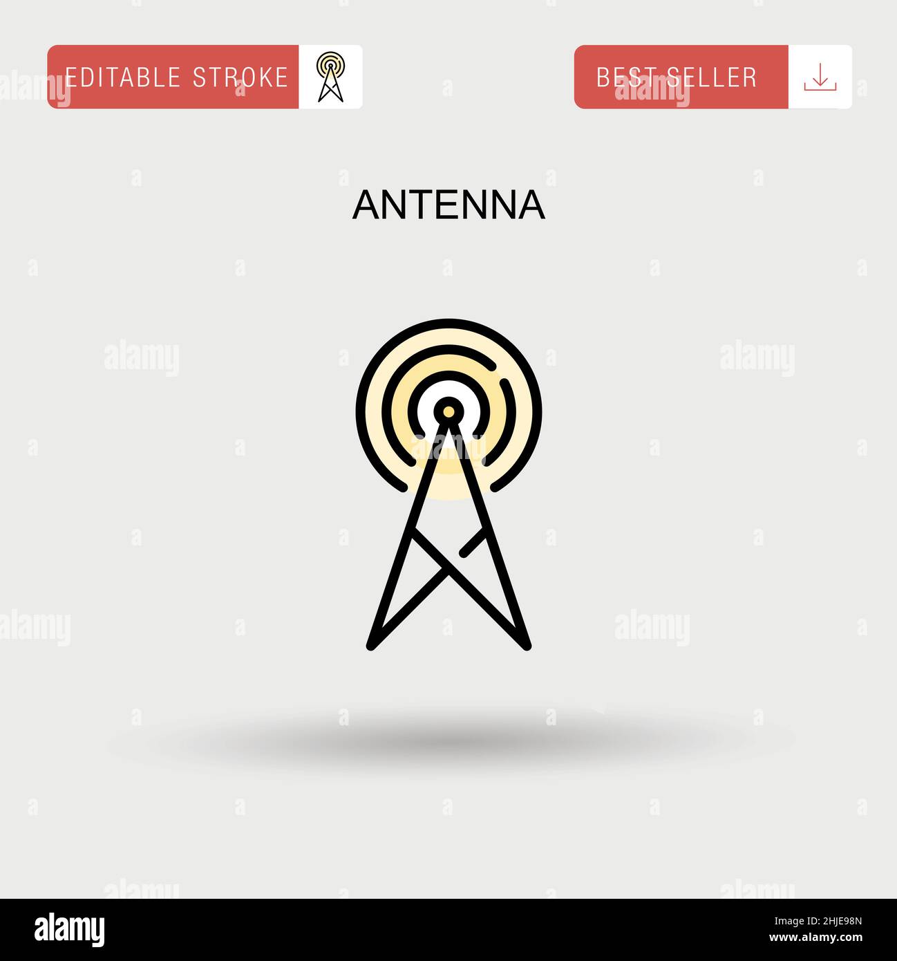 Antenna Simple vector icon Stock Vector Image & Art - Alamy