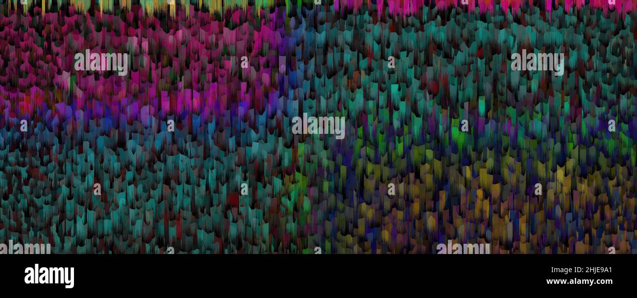 An abstract neon glitch art texture background image Stock Photo - Alamy
