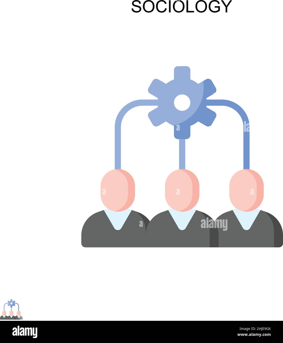 Sociology Simple Vector Icon Illustration Symbol Design Template For Web Mobile Ui Element