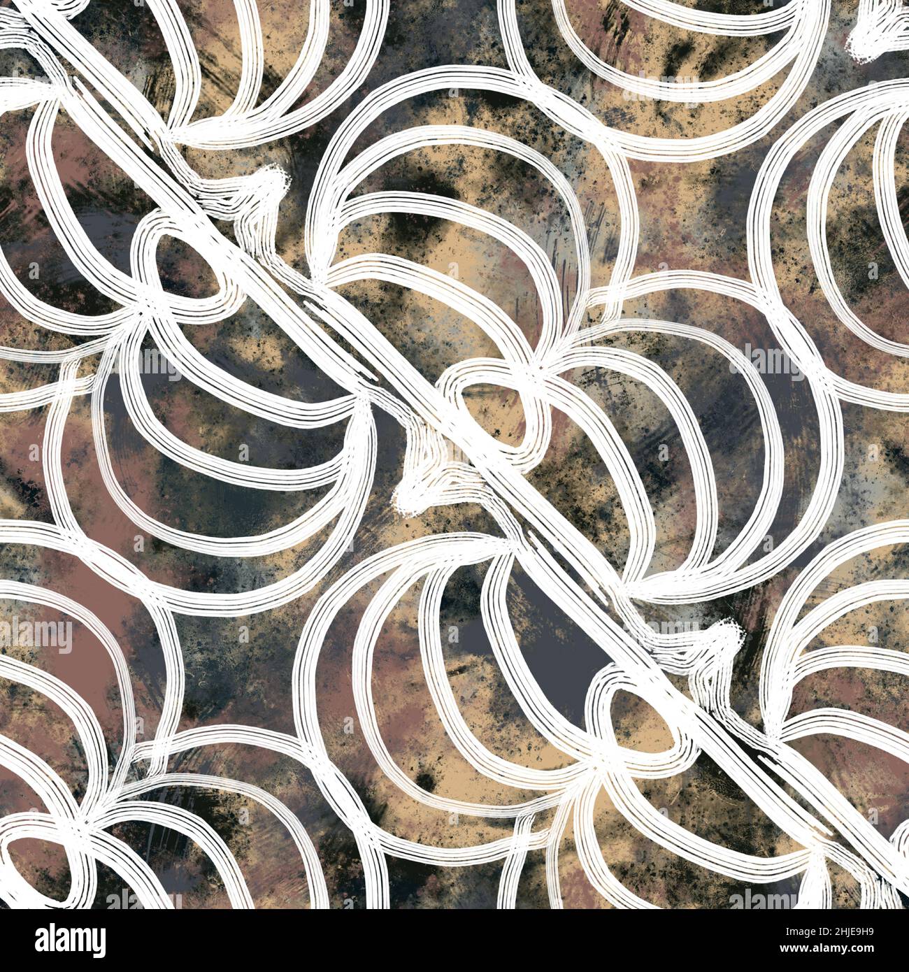 Seamless neutral and white grungy classic abstract surface pattern ...