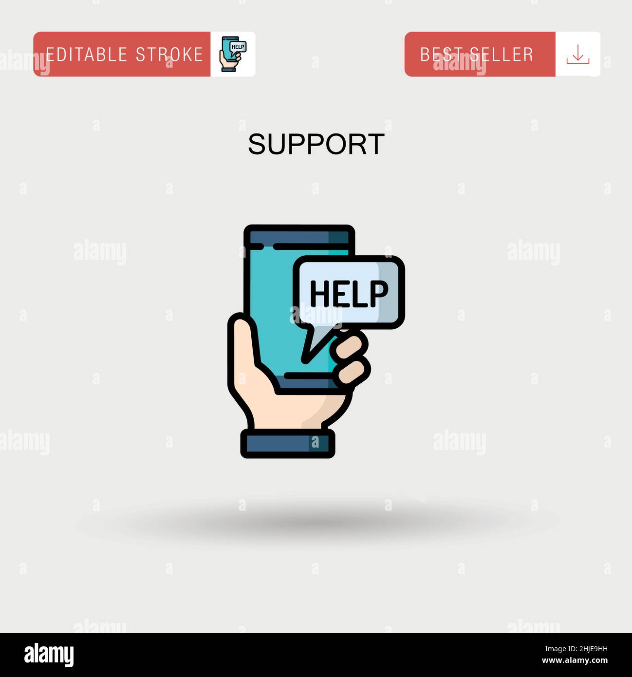 Customer support symbol headphones Stock Vector Images - Alamy