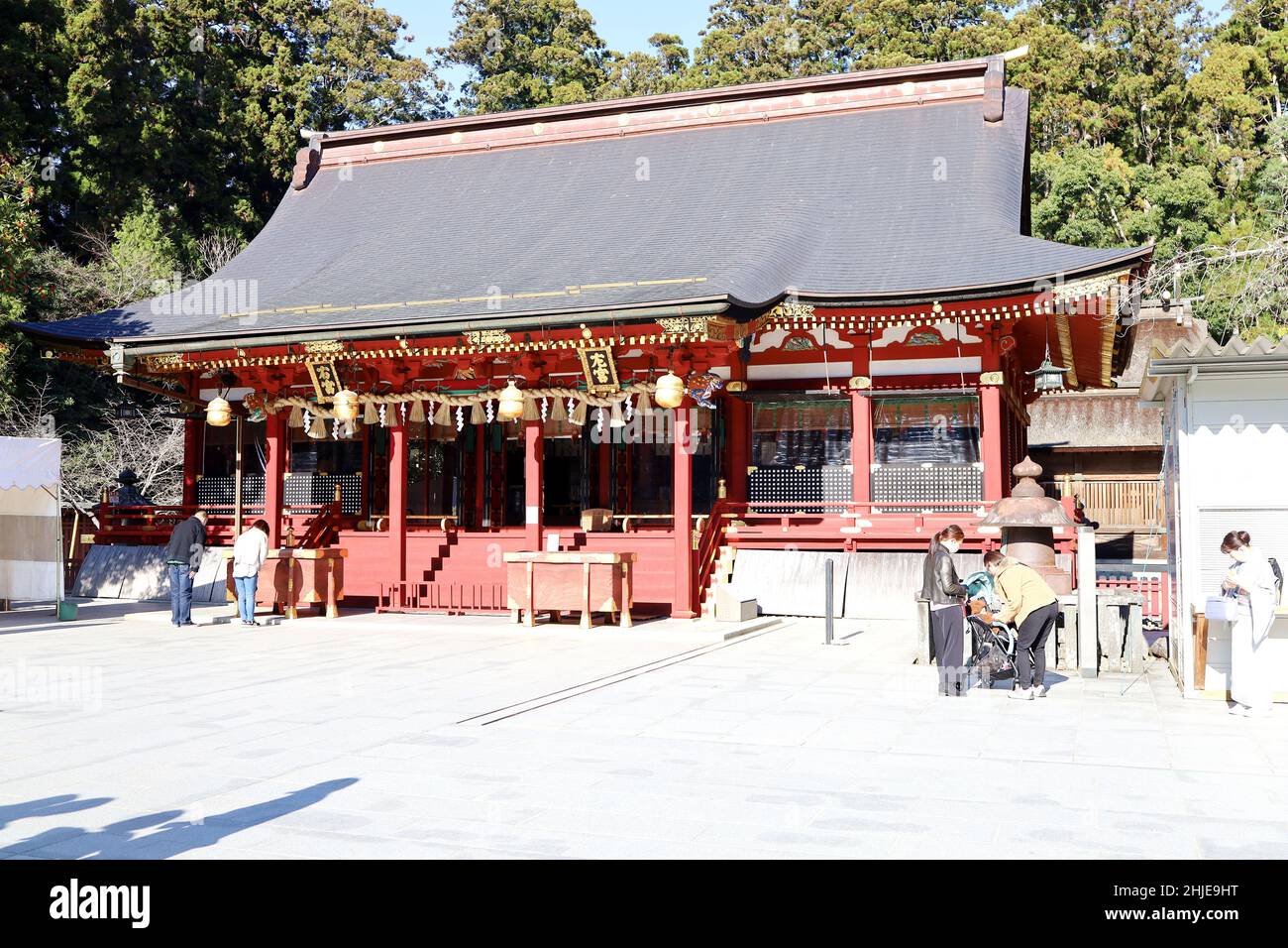 Shiogama City, Miyagi Prefecture Japan, December 2021. Buildings of ...