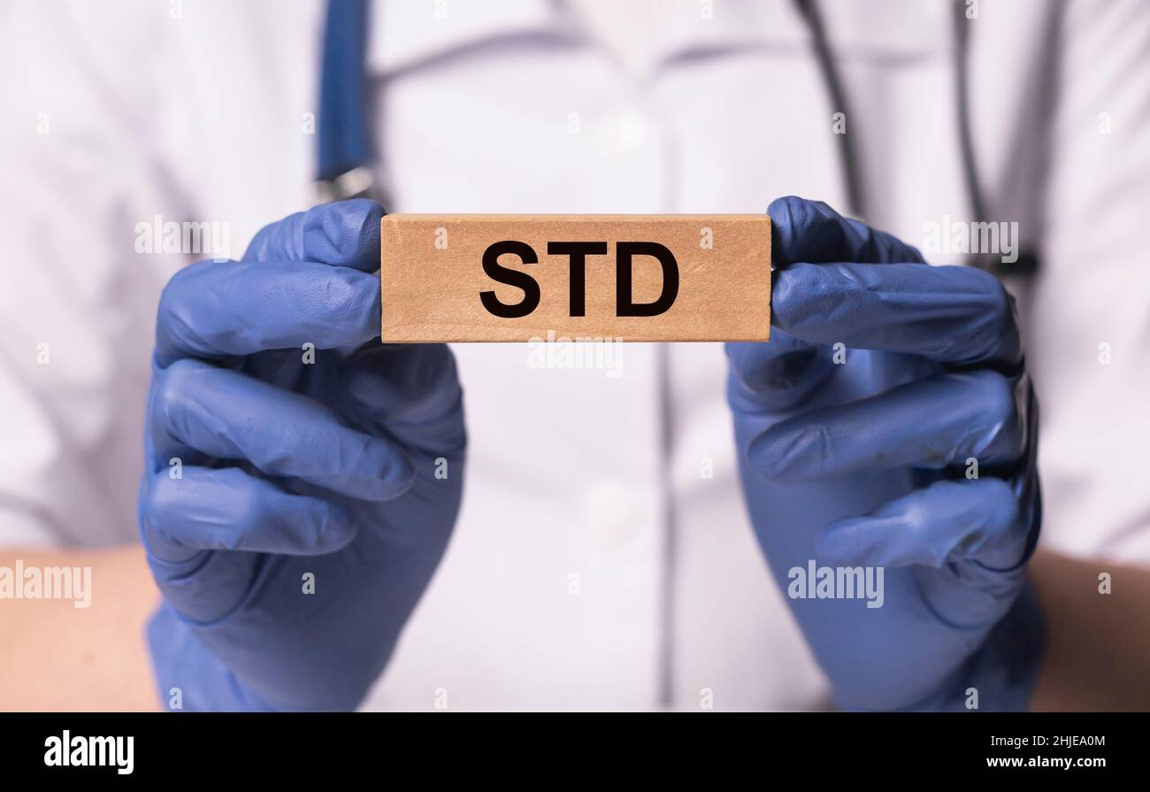 STD acronym, word. Medical disease in doctor hands Stock Photo - Alamy