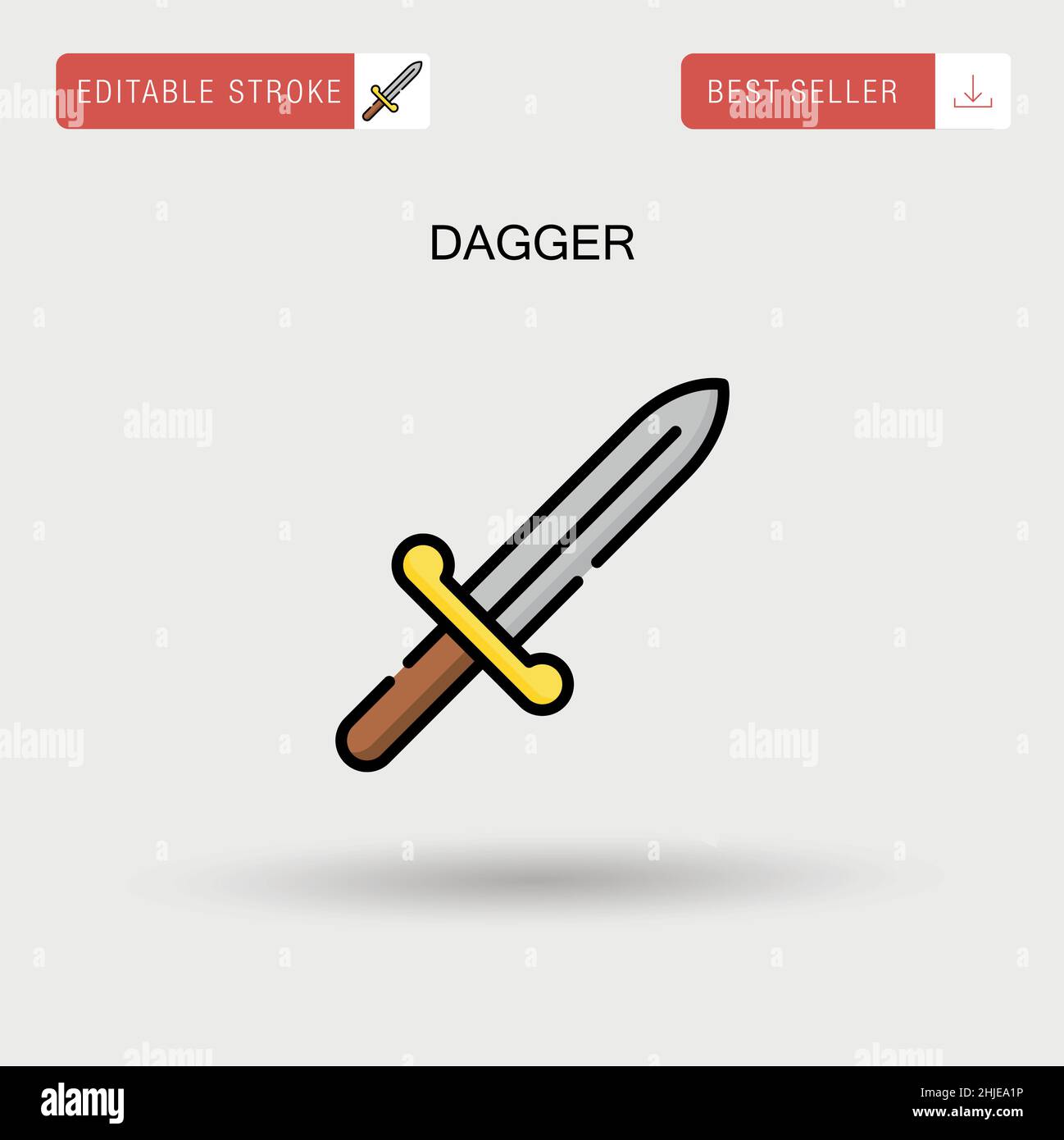 Dagger icon simple element Stock Vector Images - Alamy