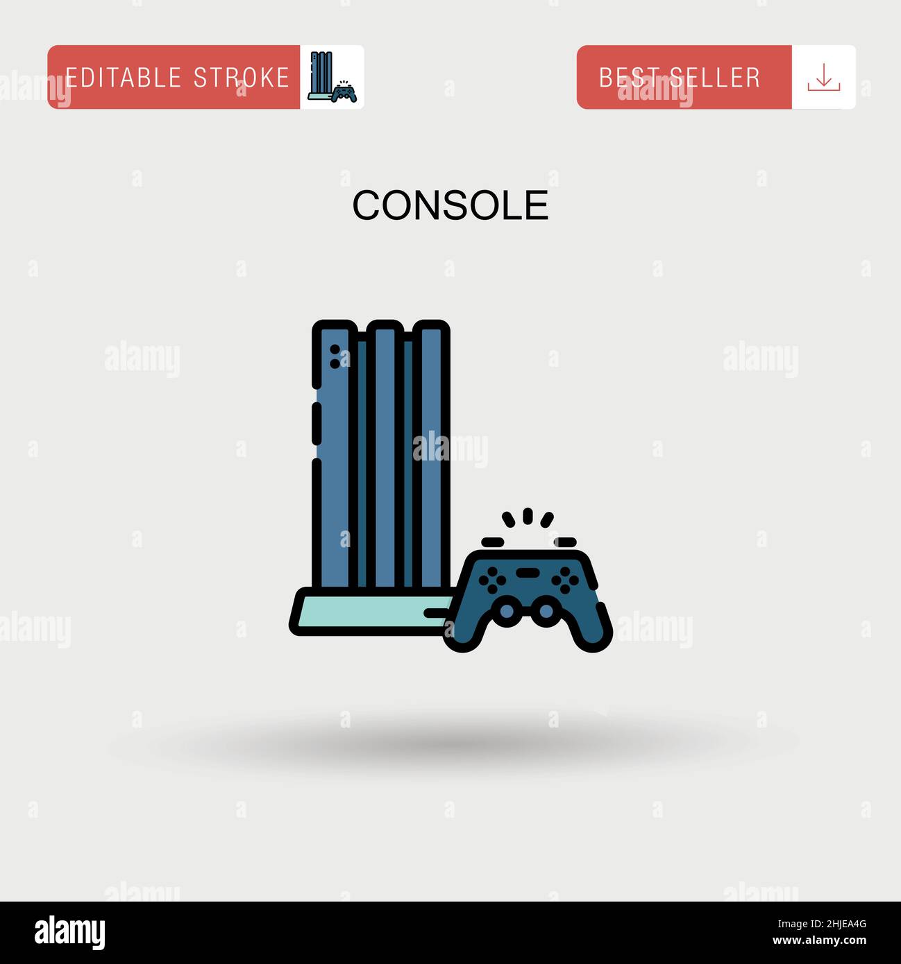 Console Simple vector icon Stock Vector Image & Art - Alamy