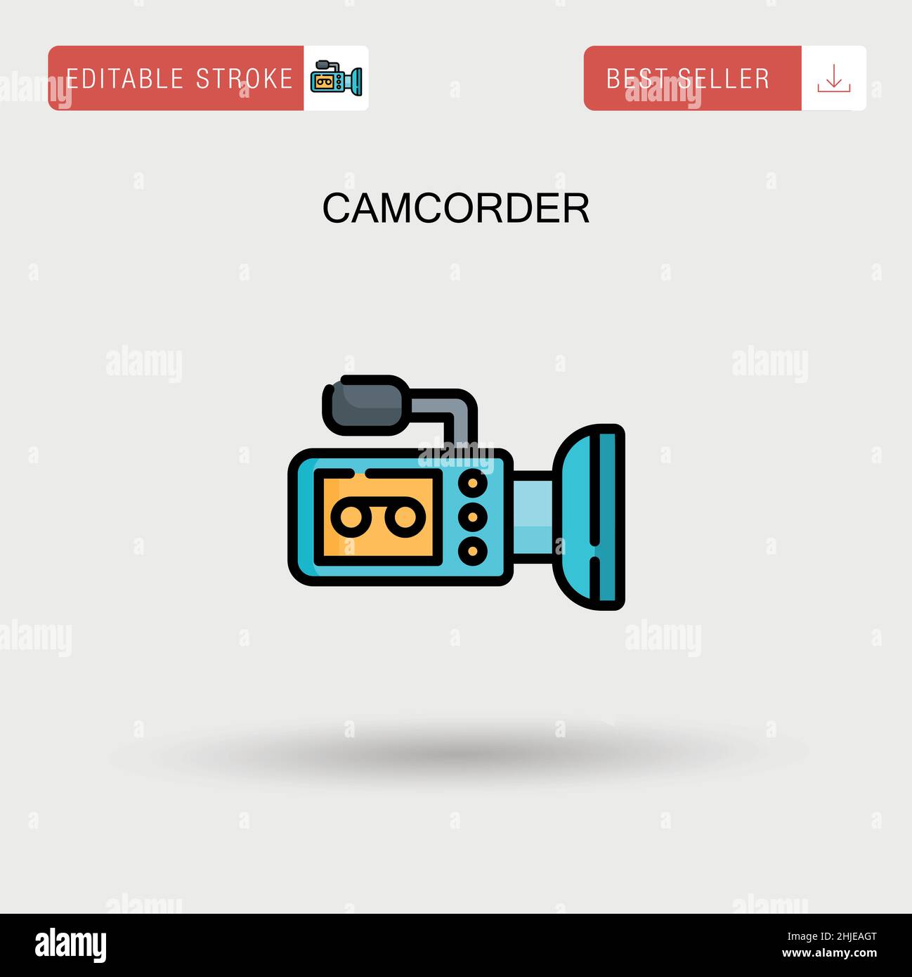 Camcorder white background Stock Vector Images - Alamy