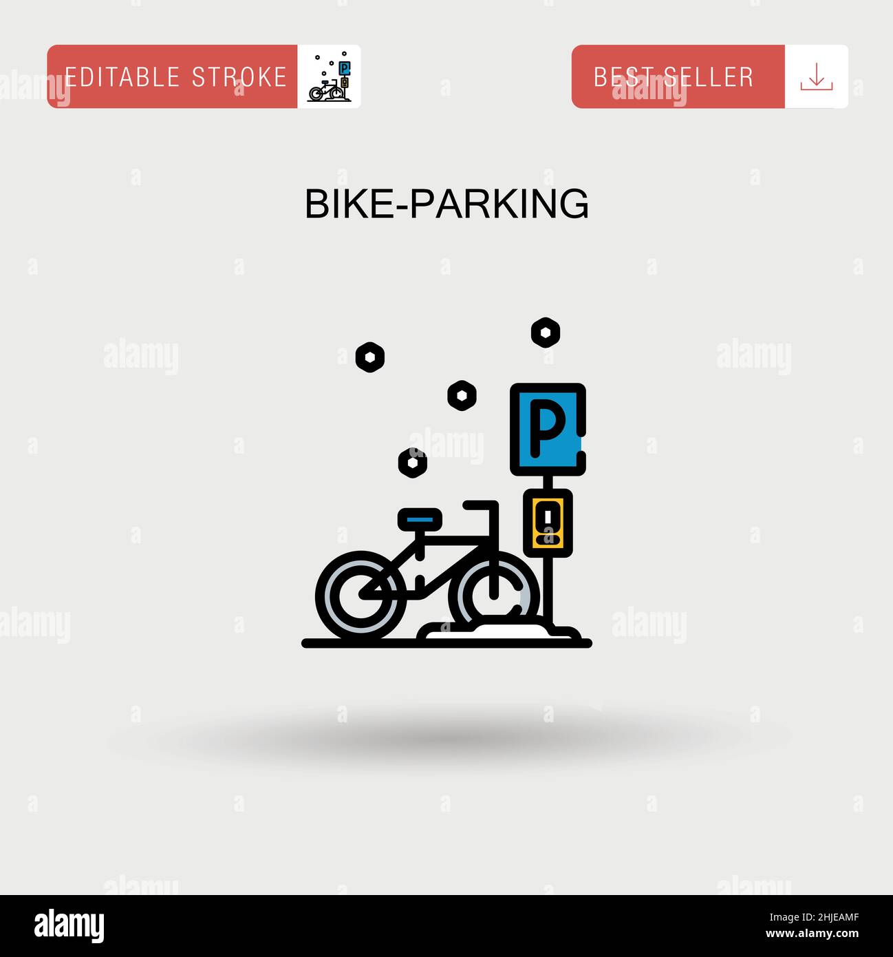 Bike parking Stock Vector Images - Alamy