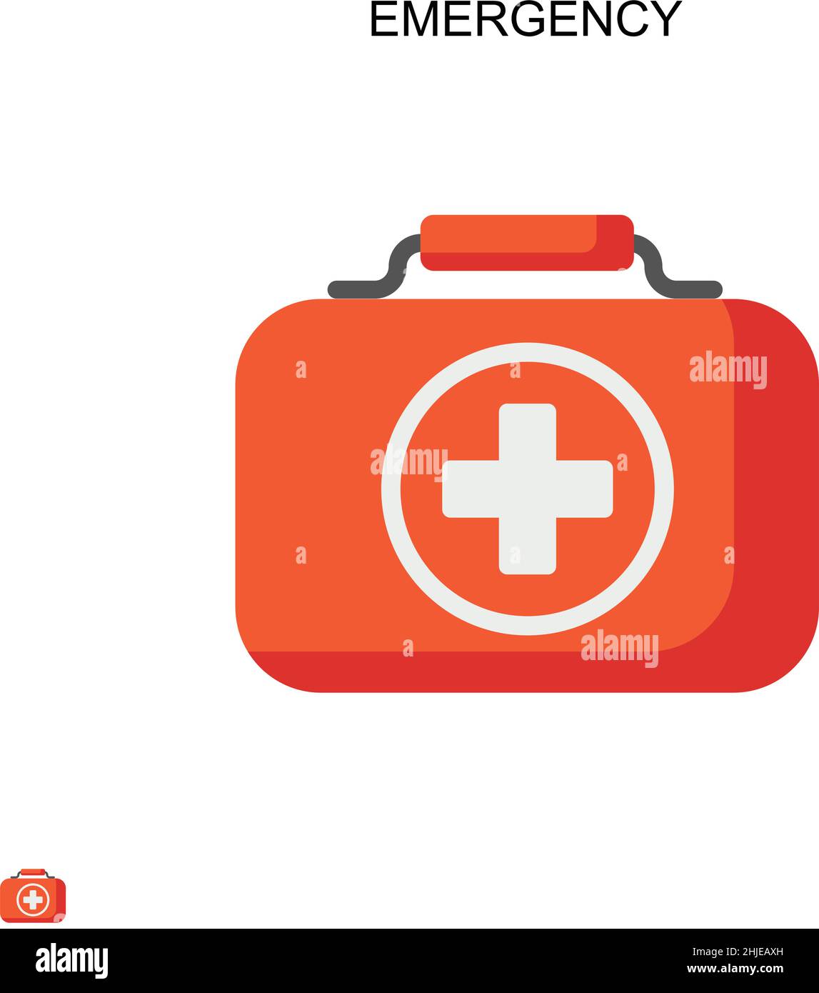 Emergency Simple vector icon. Illustration symbol design template for ...