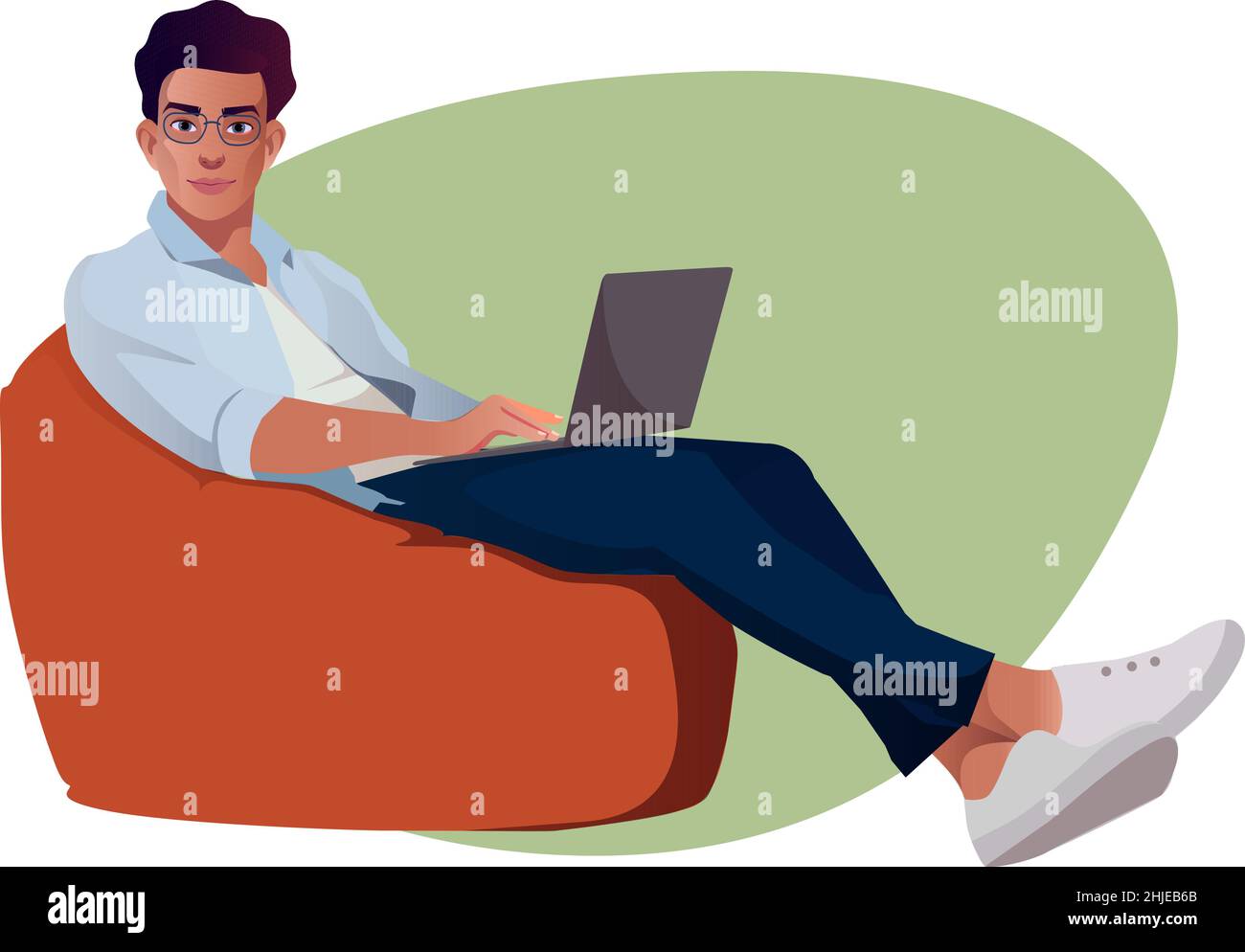 business man at work office worker man behind the a work desk back view ...