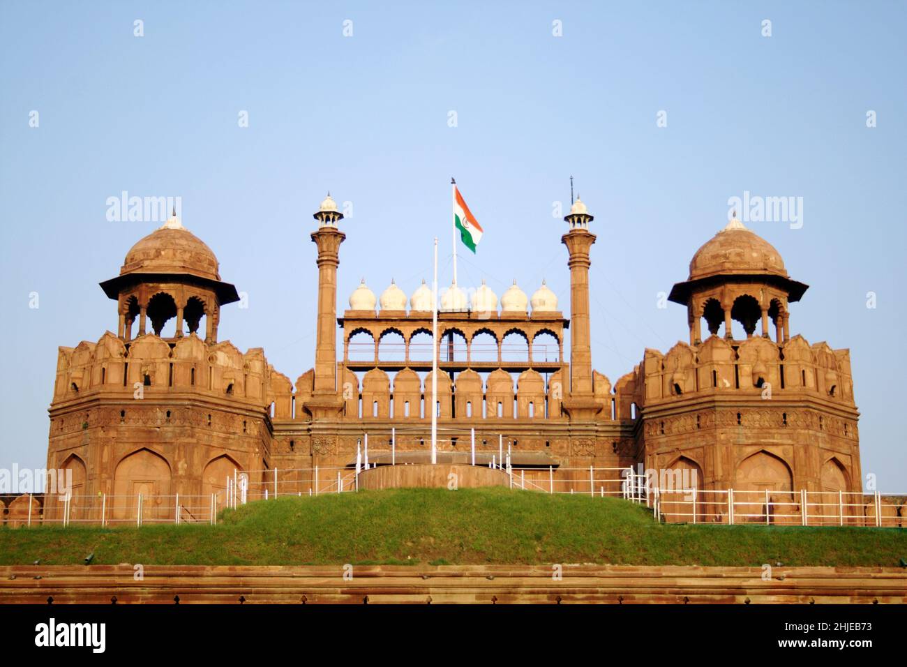 Red Fort in Delhi. Red Fort was built by the Mughal emperor Shah Jahan ...