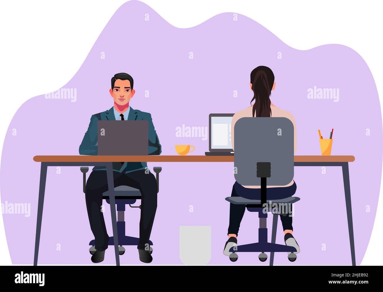 vector character business illustration businessmens and womens together ...