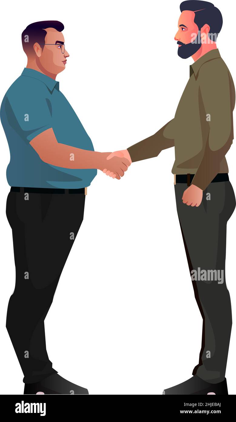 set of fat business men vector characters design diffrent posses front ...