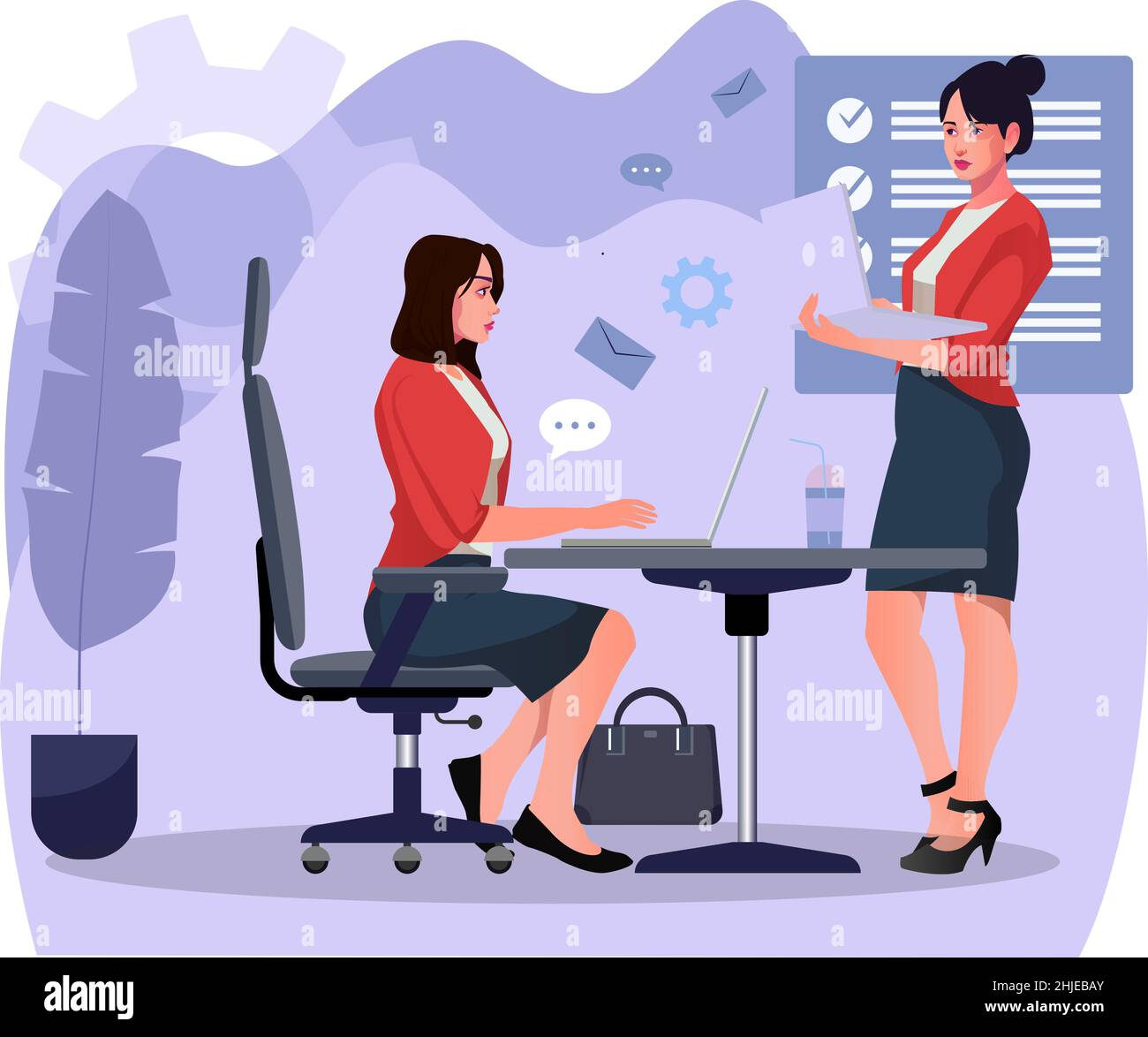 vector character business illustration businessmens and womens together ...