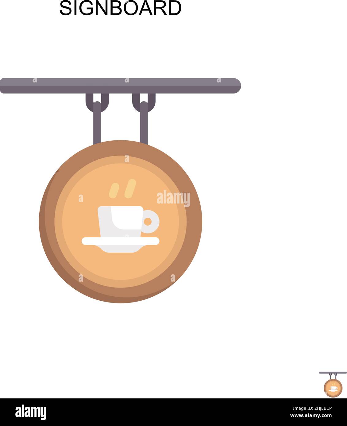 Signboard Simple Vector Icon Illustration Symbol Design Template For Web Mobile Ui Element