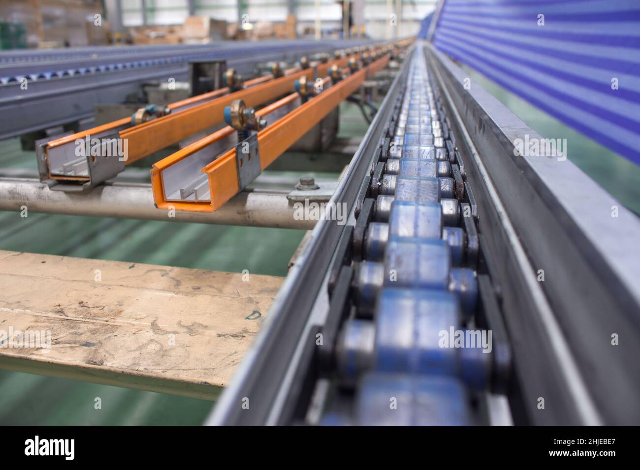 conveyor line Assembly TV Stock Photo - Alamy