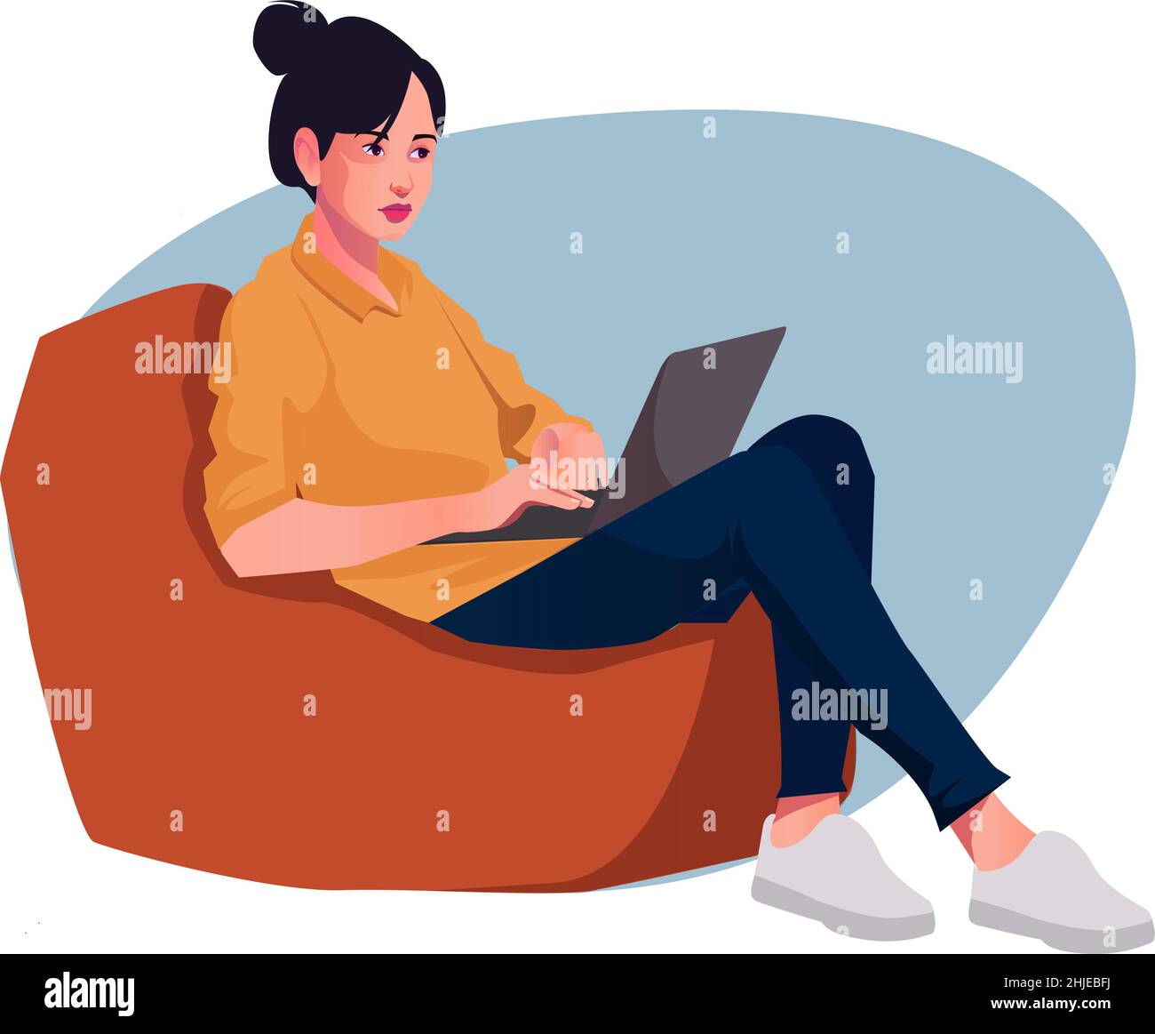 set of working women vector characters design in office clothes ...