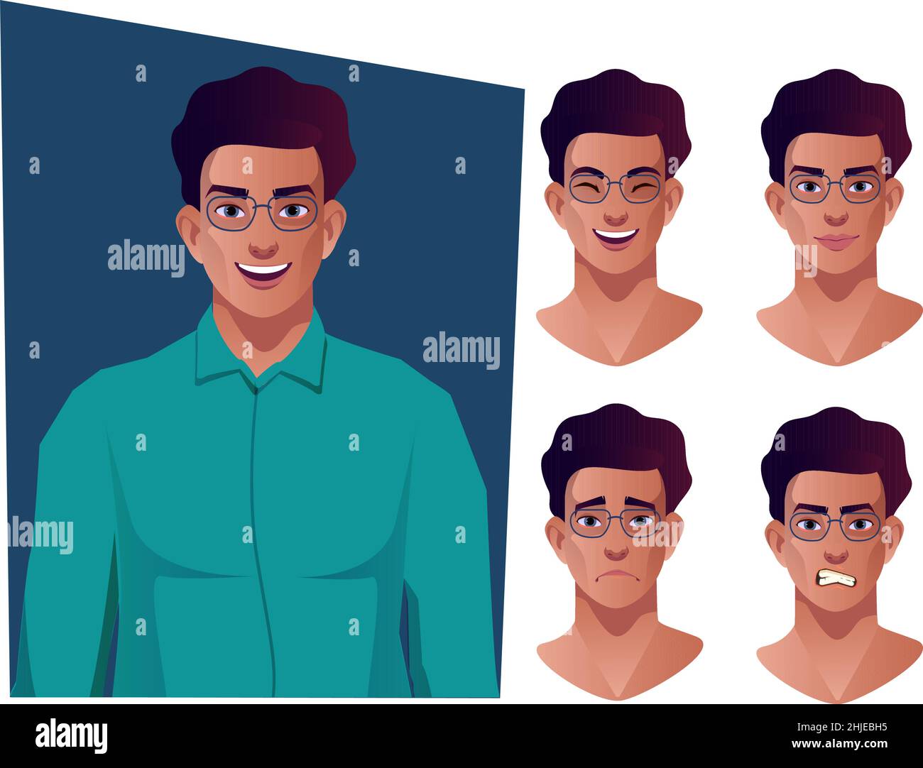 set of business men vector characters design diffrent posses front back ...