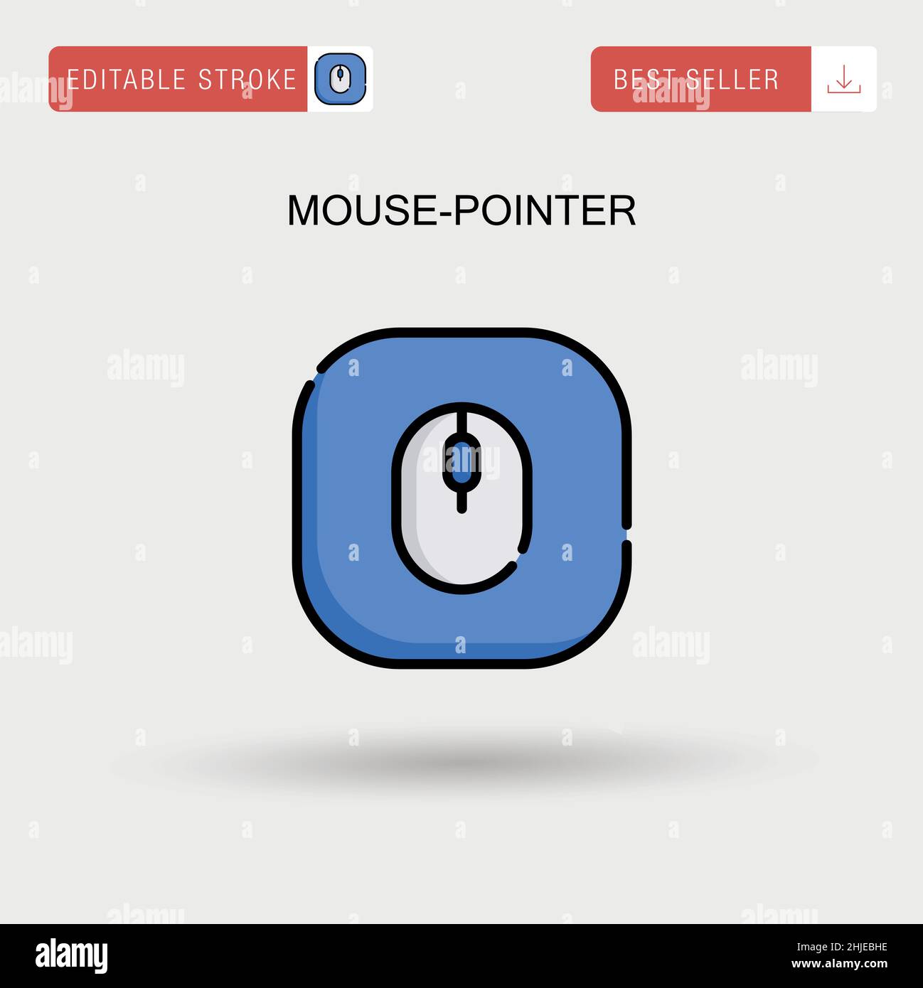 Mouse-pointer Simple vector icon Stock Vector Image & Art - Alamy