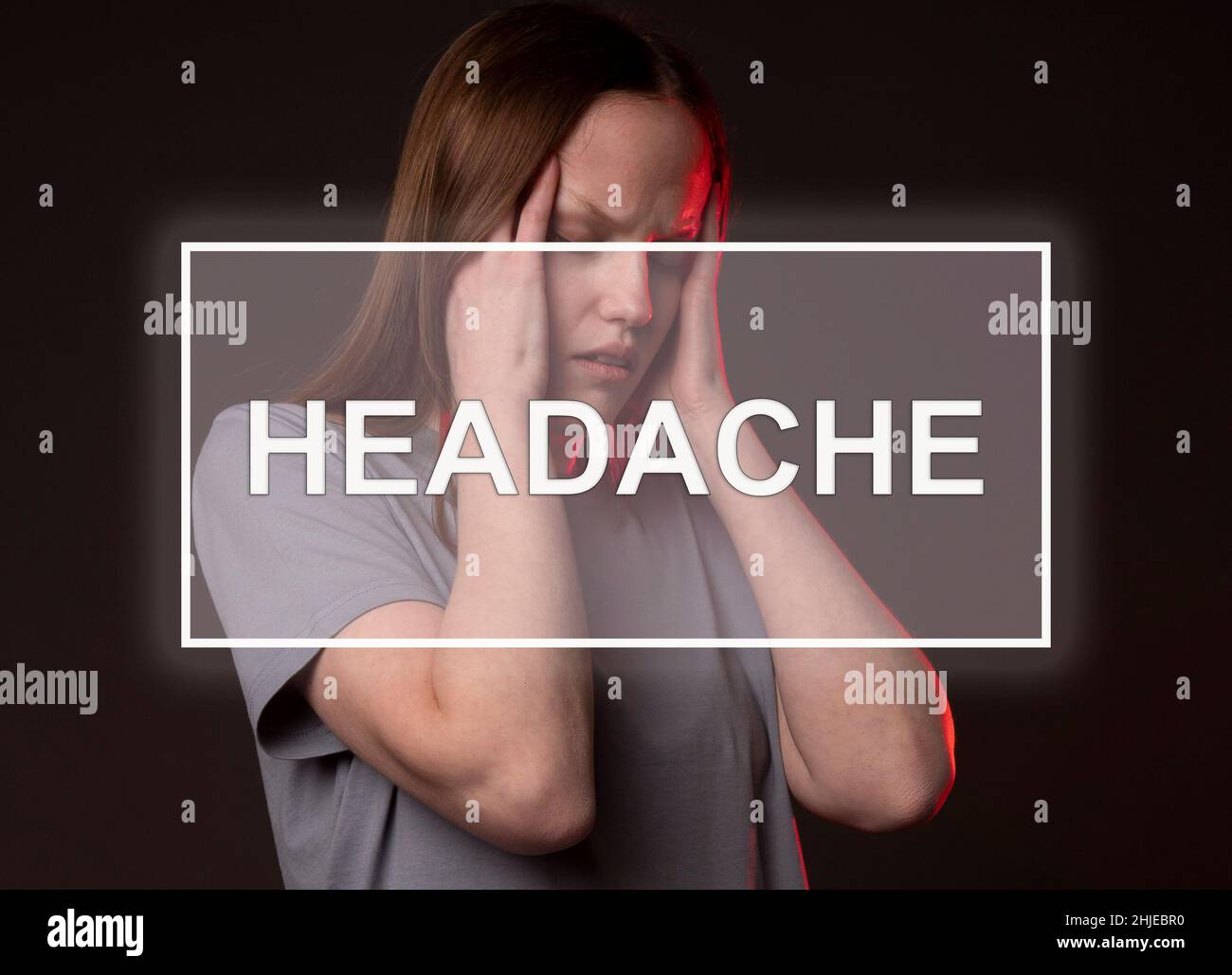 Headache word hi-res stock photography and images - Alamy