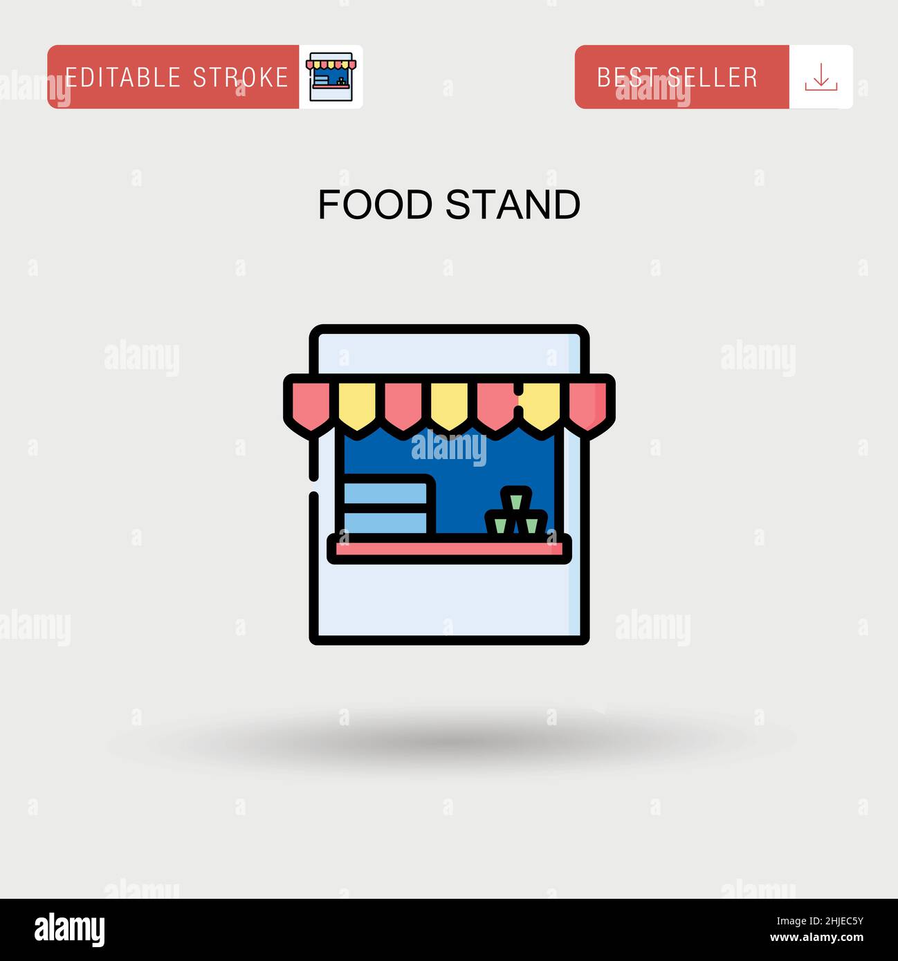 Food stall counter food stall design hi-res stock photography and ...