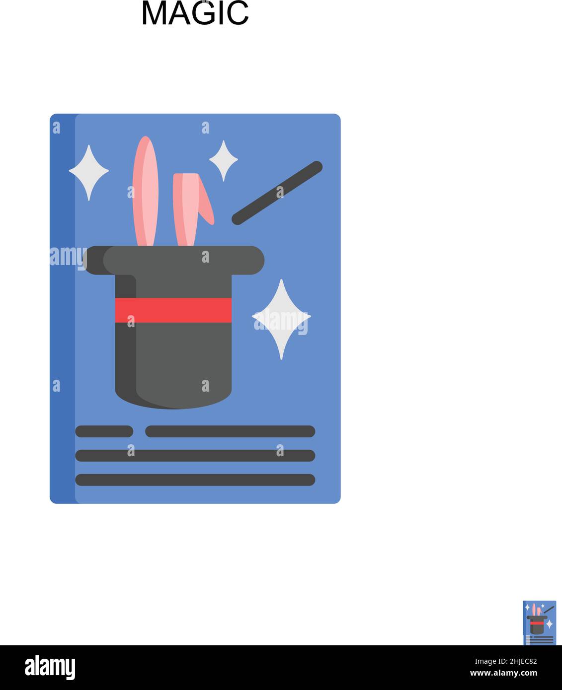 Magic Simple vector icon. Illustration symbol design template for web mobile UI element Stock ...