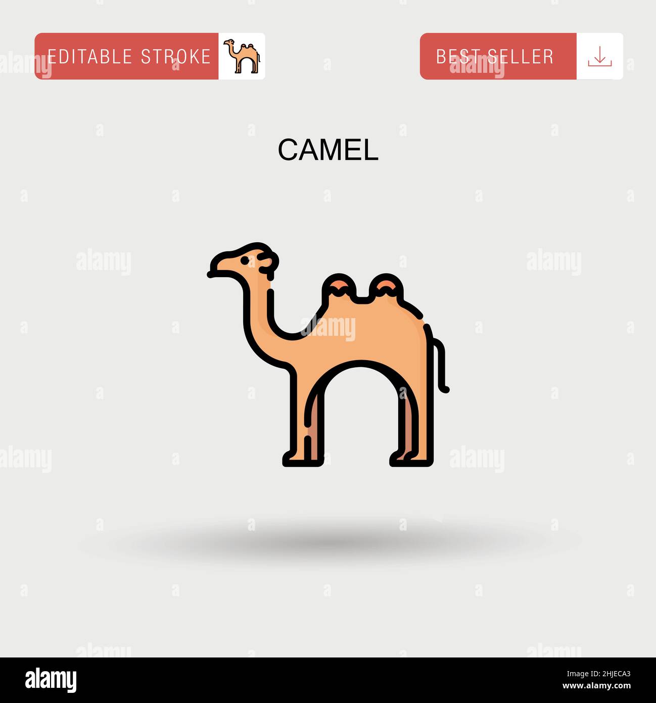 Camel Simple vector icon Stock Vector Image & Art - Alamy