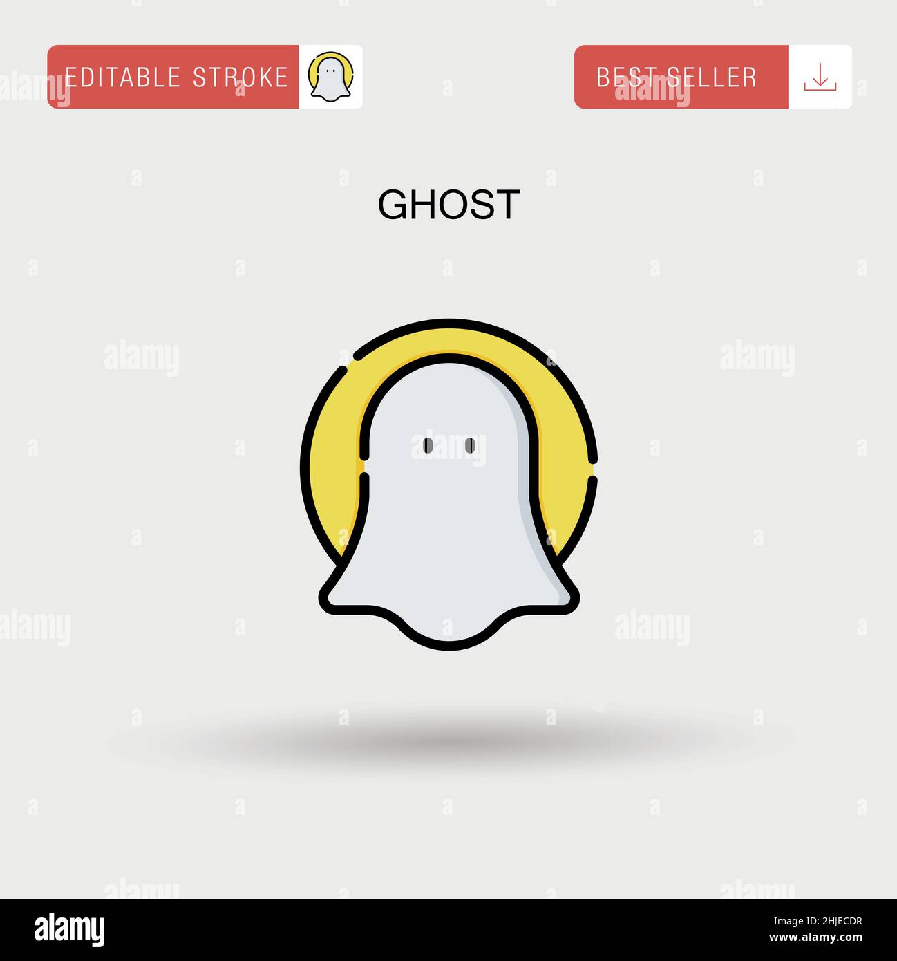 Scary ghost icon hi-res stock photography and images - Alamy
