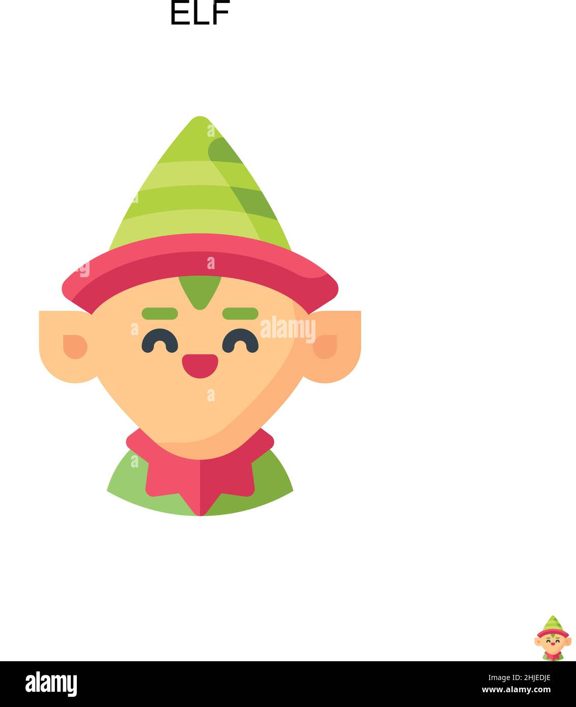 Elf Simple vector icon. Illustration symbol design template for web ...