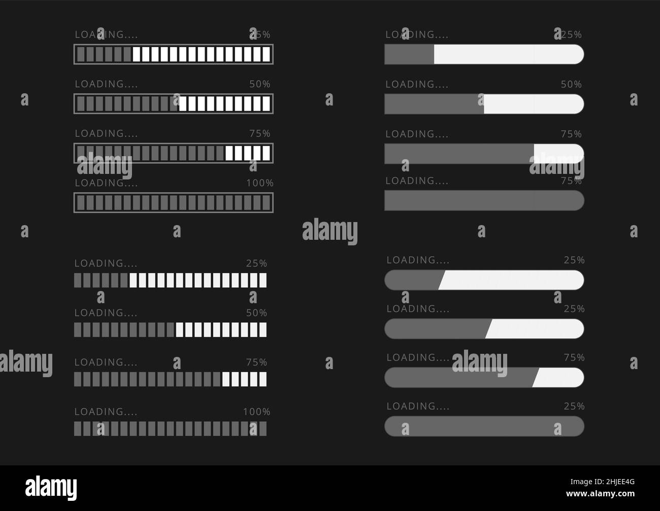 Loader premium collection. Loading status sign icon. Download progress bar vector illustrator ...