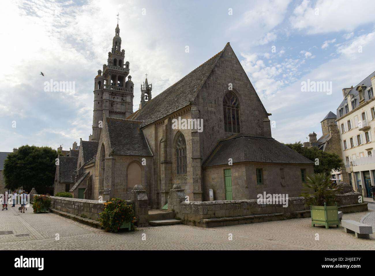 View on the parish enclosure of Roscoff in finistere in Britanny Stock ...