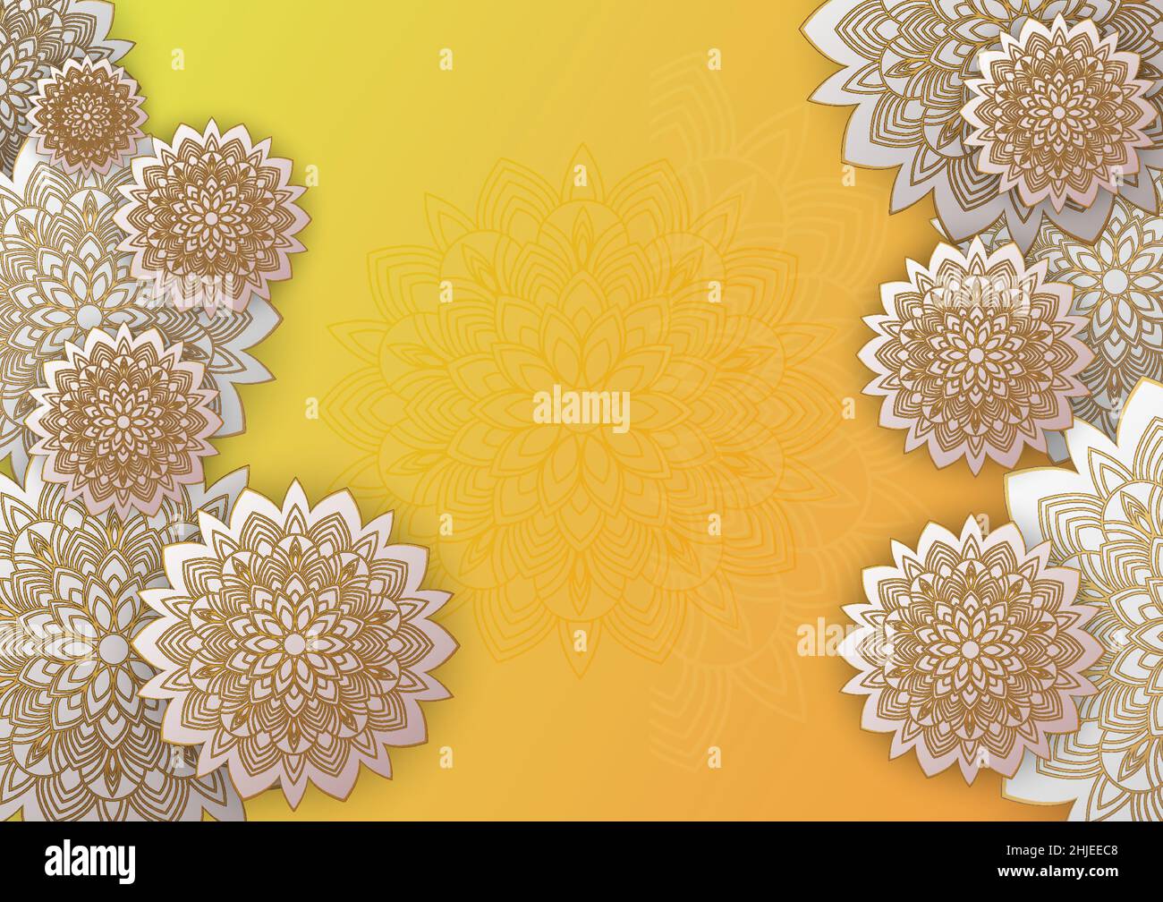 Art of traditional indian geometric. Mandala graphic background. White ...