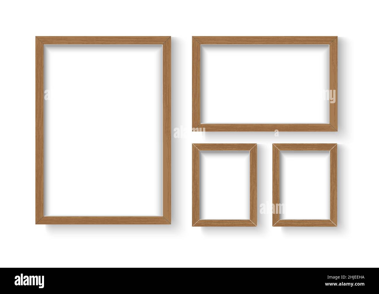 Photo image frame. Wall picture mock up for photograph composition wood ...