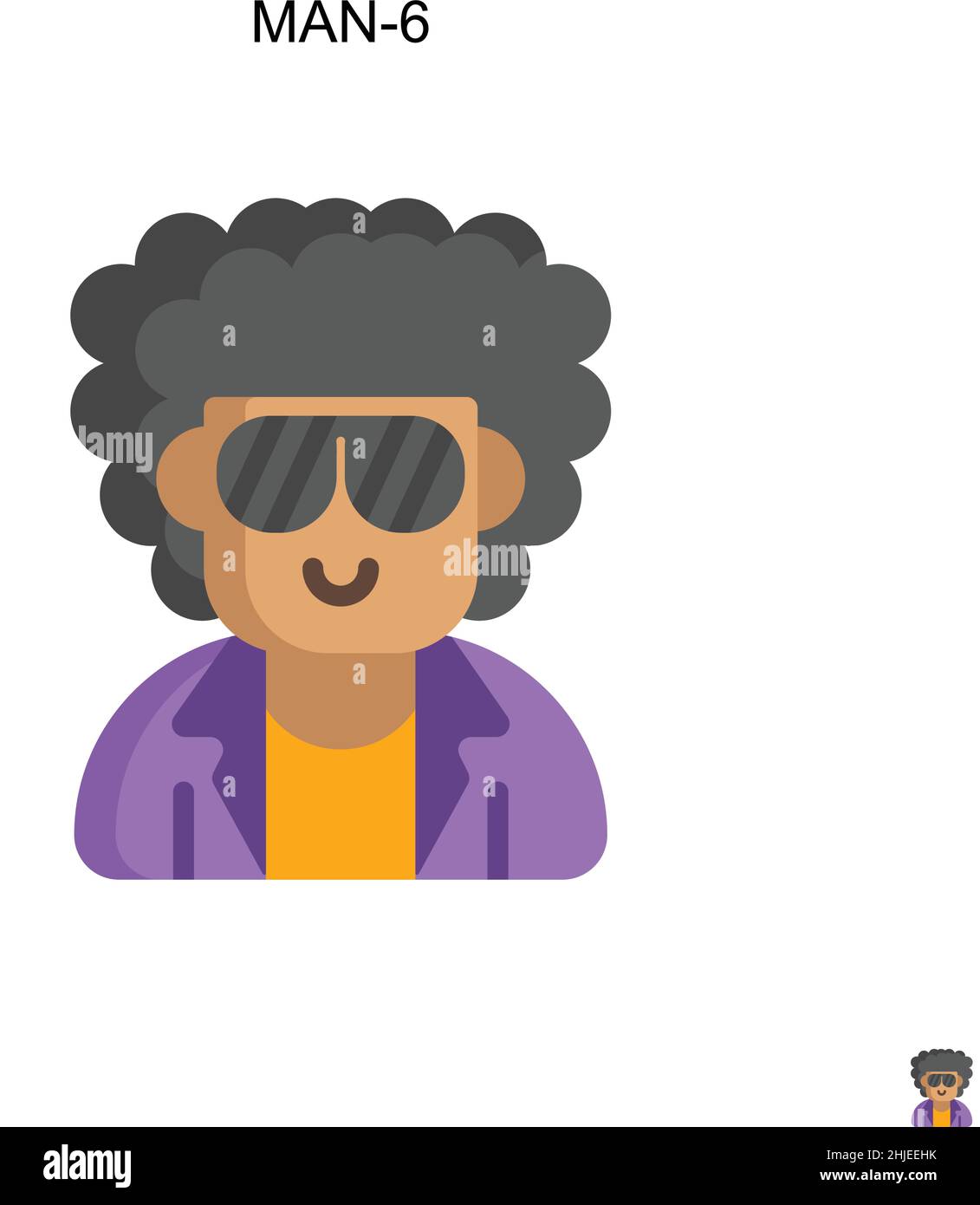 Man-6 Simple vector icon. Illustration symbol design template for web ...