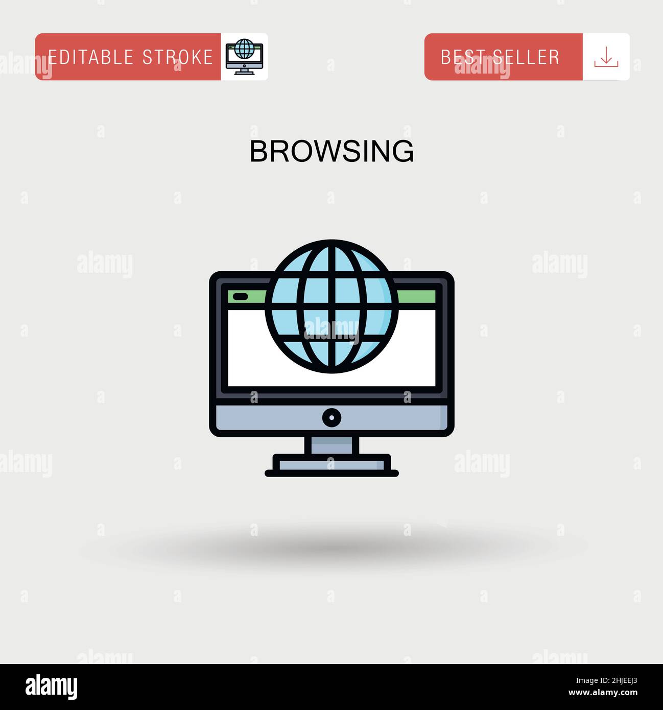 Browsing Simple vector icon Stock Vector Image & Art - Alamy