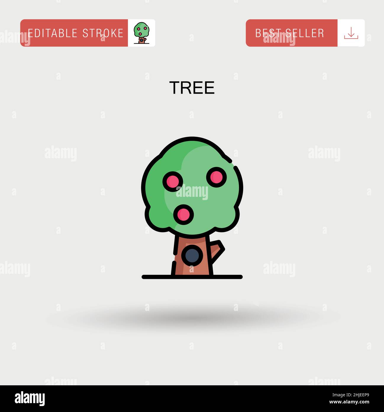 Tree Simple vector icon Stock Vector Image & Art - Alamy