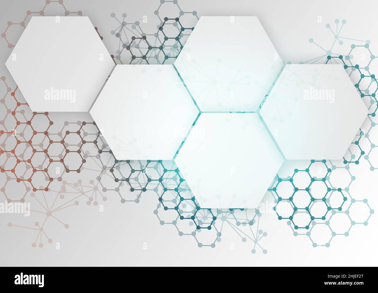 Hexagon technology background. Futuristic concept digital geometric ...