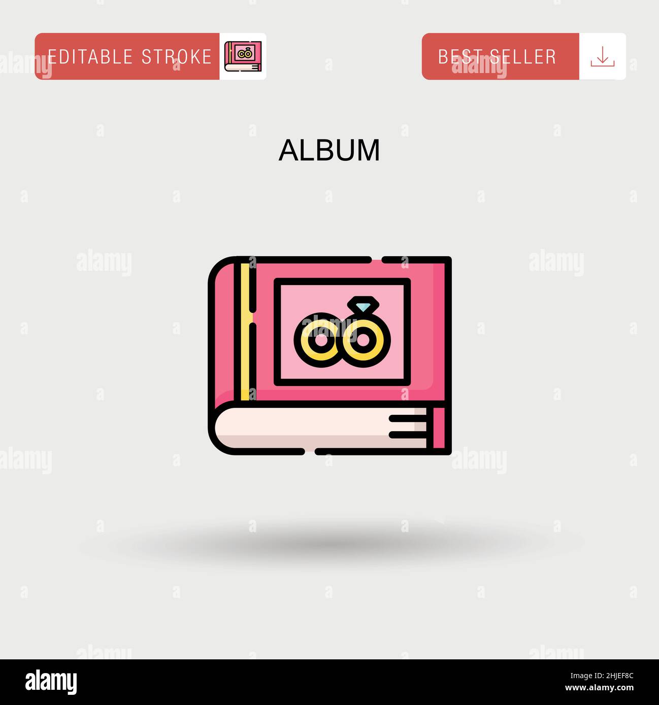 Album Simple vector icon Stock Vector Image & Art - Alamy