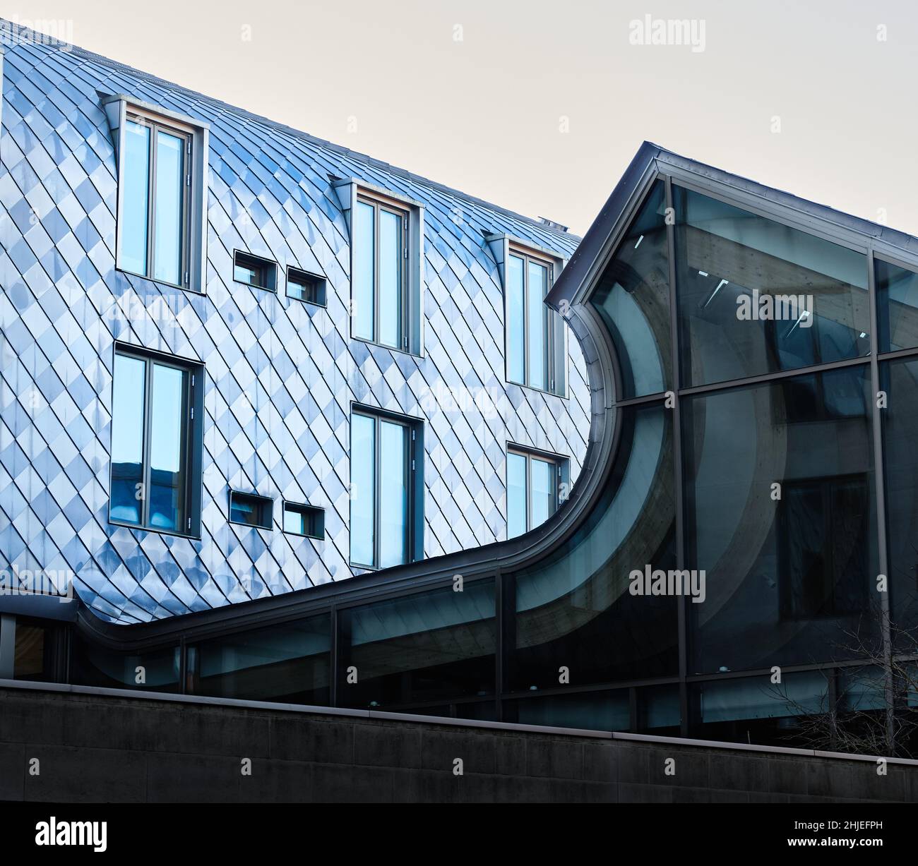 Roof of the Cohen Quadrangle, Exeter college, university of Oxford ...