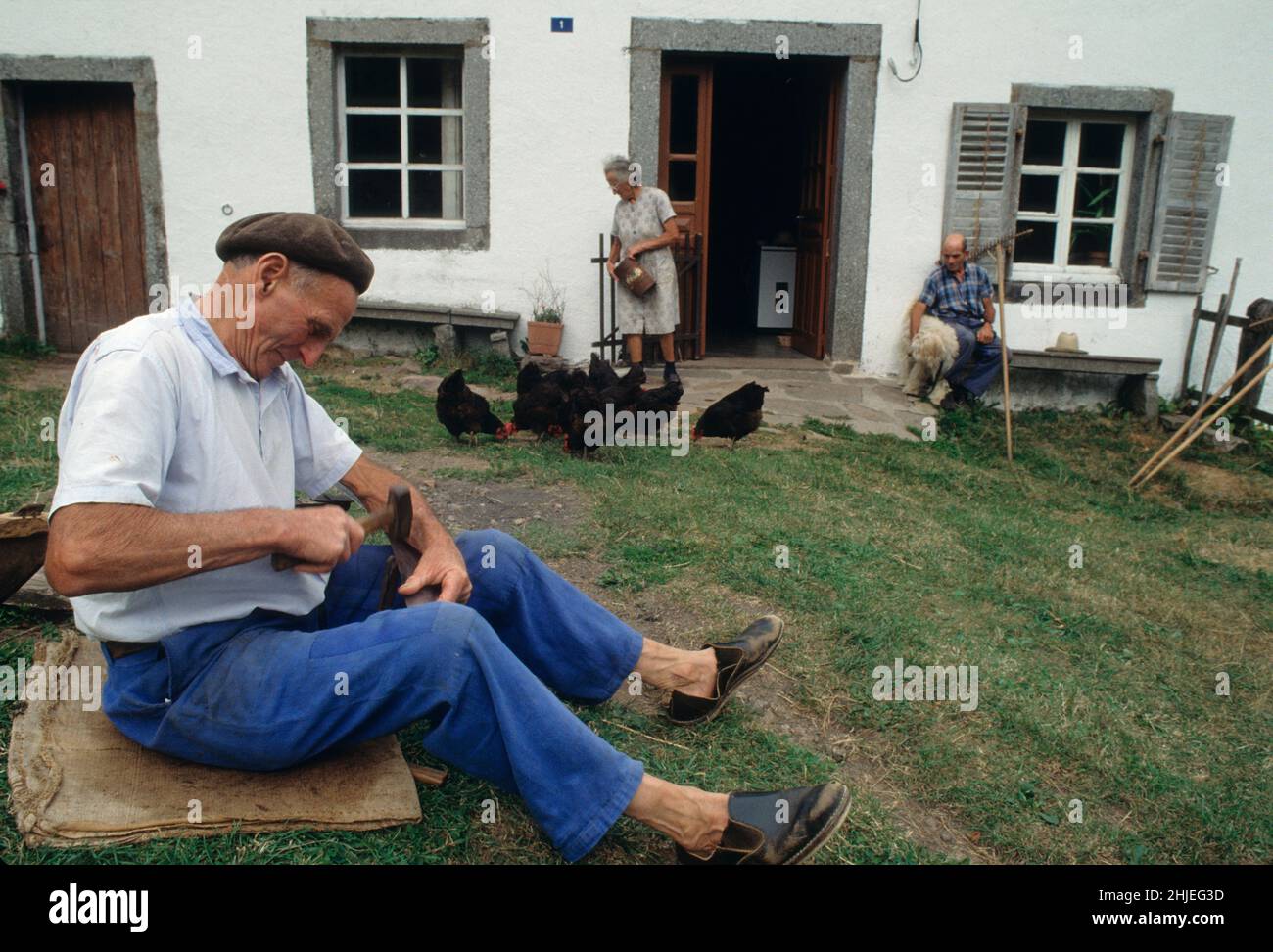 France vosges Cornimont typical french farm Stock Photo - Alamy