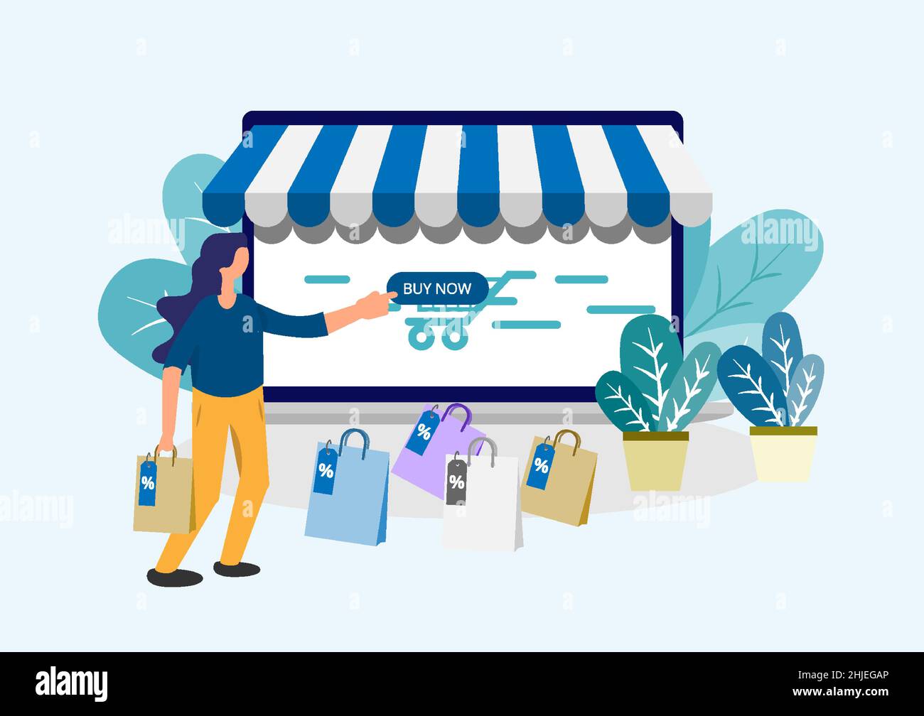 Shopping online. People order eCommerce. Web store application payment ...