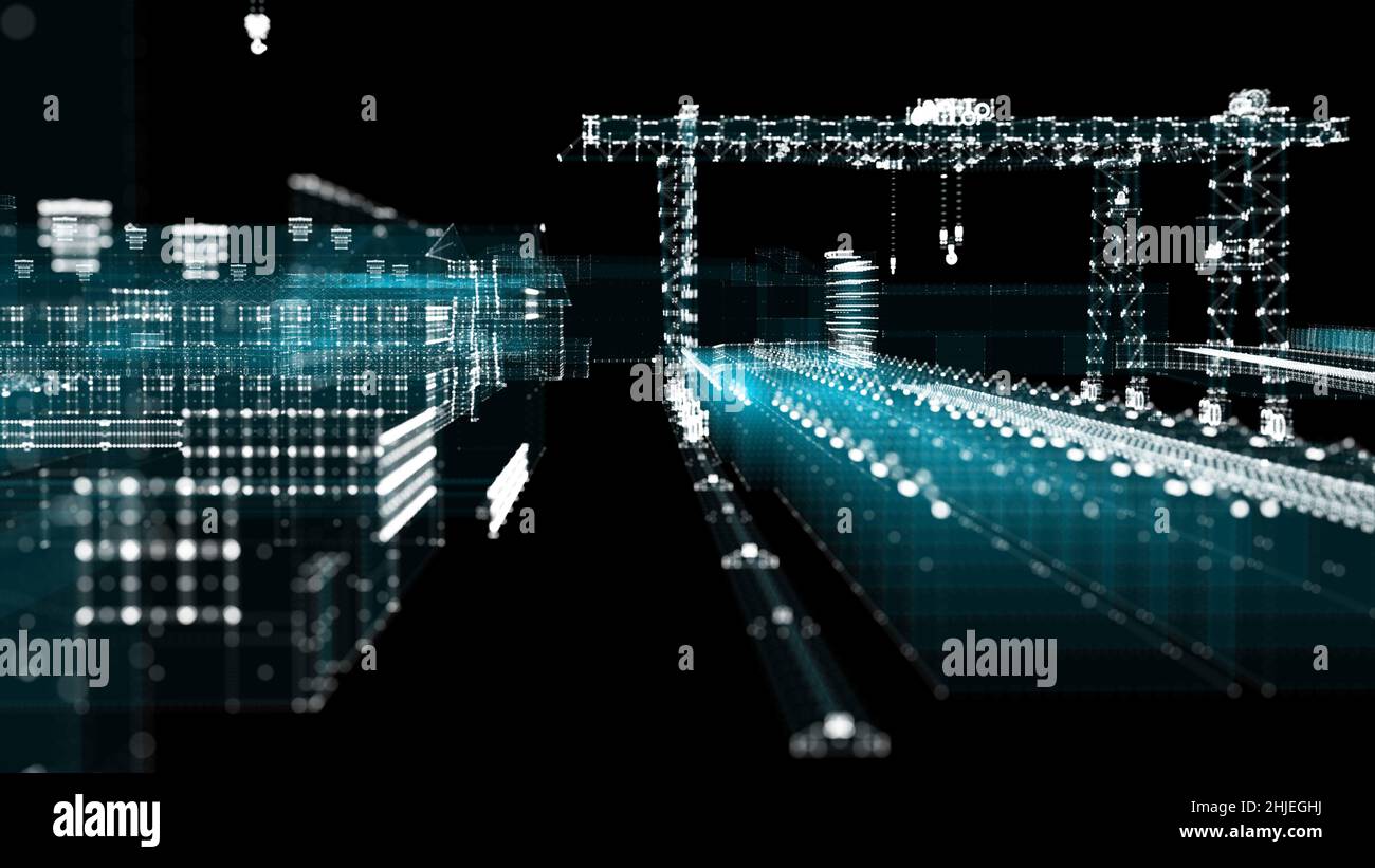 Industrial technology concept. Industry 4.0 Stock Photo - Alamy