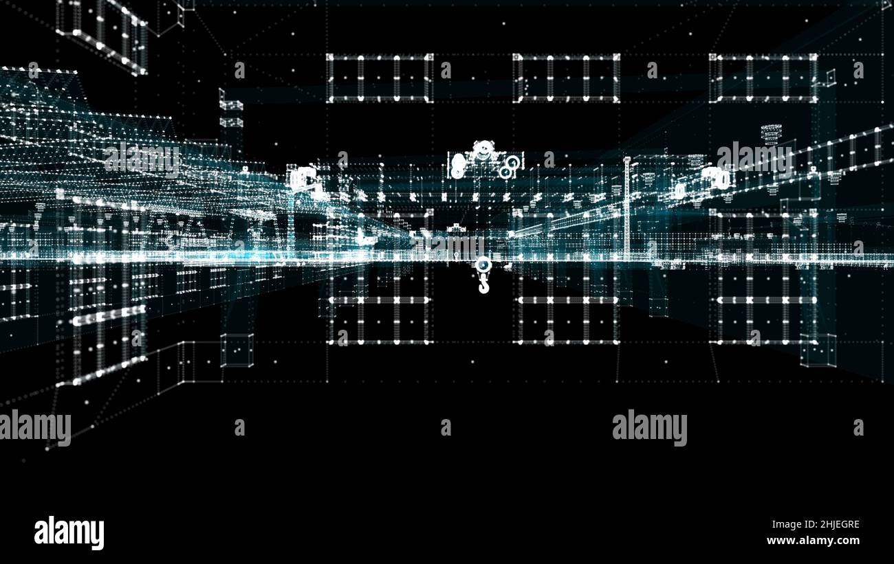 Industrial technology concept. Industry 4.0 Stock Photo - Alamy