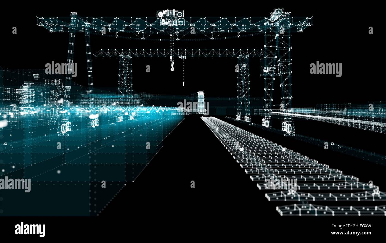 Industrial technology concept. Industry 4.0 Stock Photo - Alamy