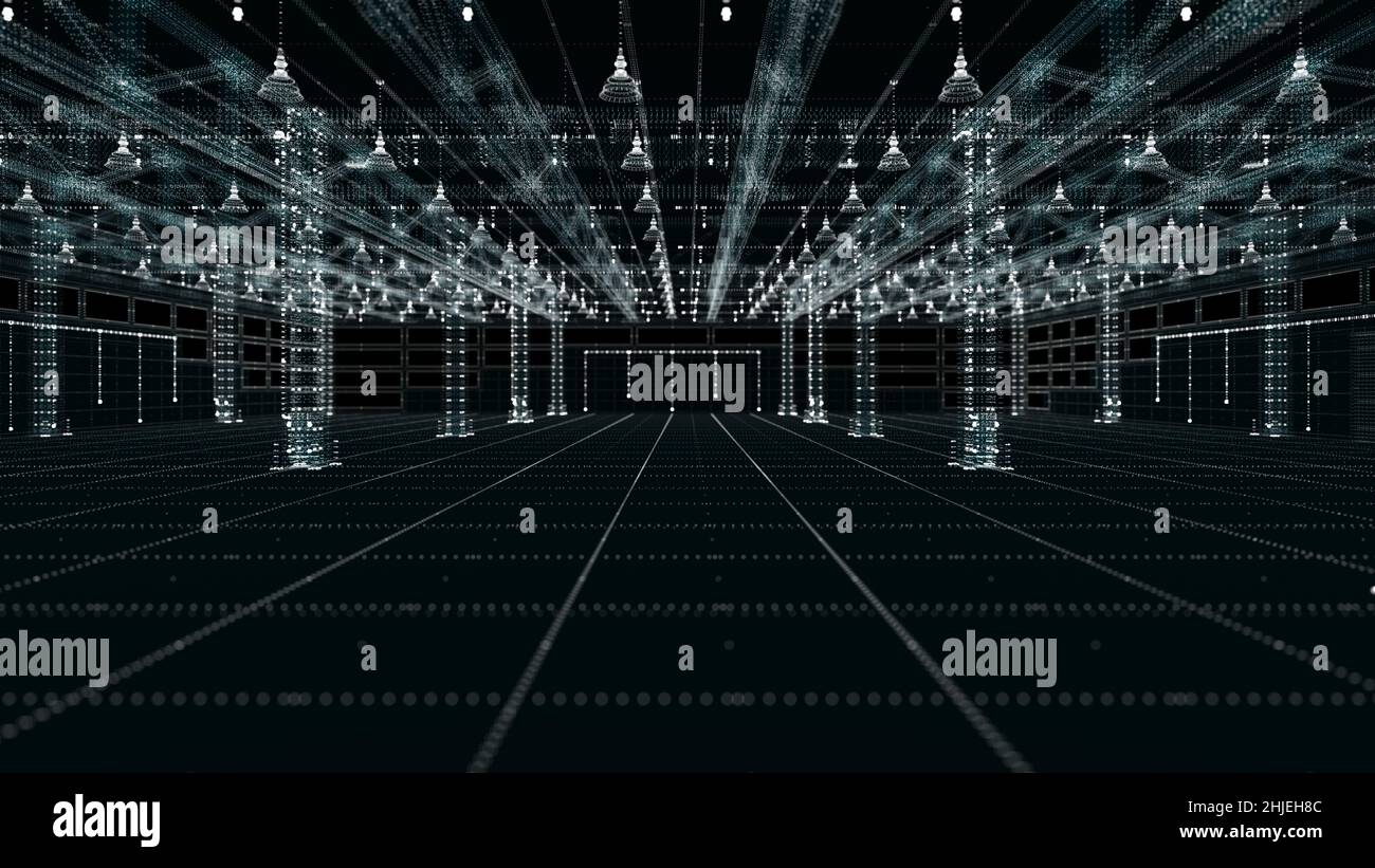 The automated and digitalized warehouse of the future Stock Photo - Alamy