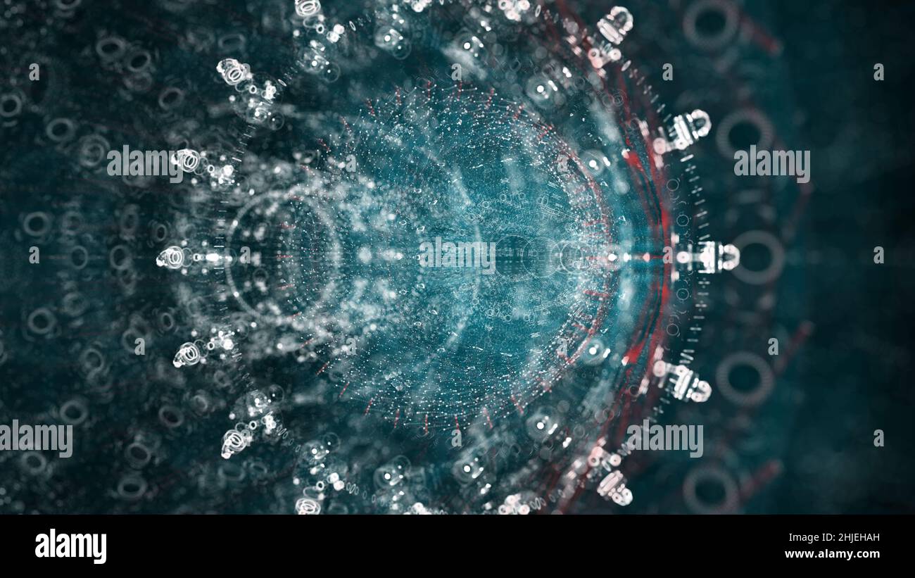 Jet engine x-ray transparent with particles Stock Photo - Alamy